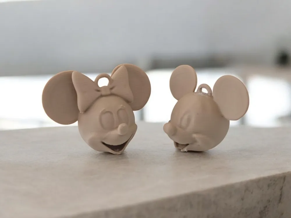 Minnie and Mickey Mouse Keychain by 3Devil - MakerWorld
