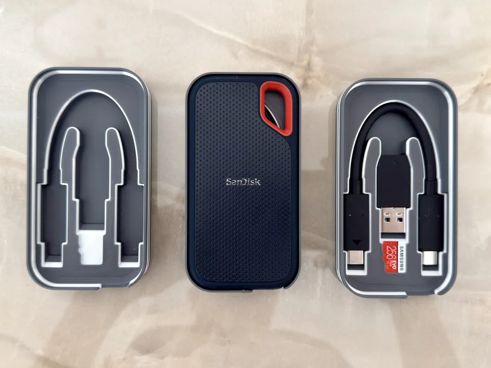 [v1] SanDisk SSD Case - Cable Organizer - Free 3D Print Model - MakerWorld