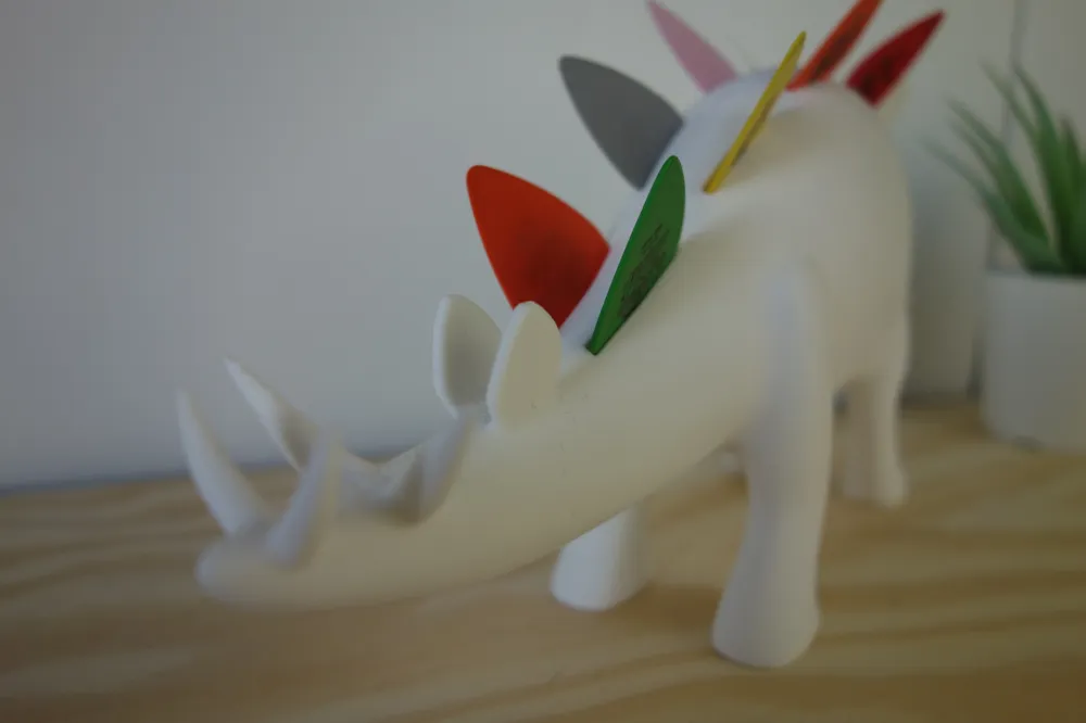 Cute Stegosaur Guitar pick holder (8 Picks) by Technokili MakerWorld ...