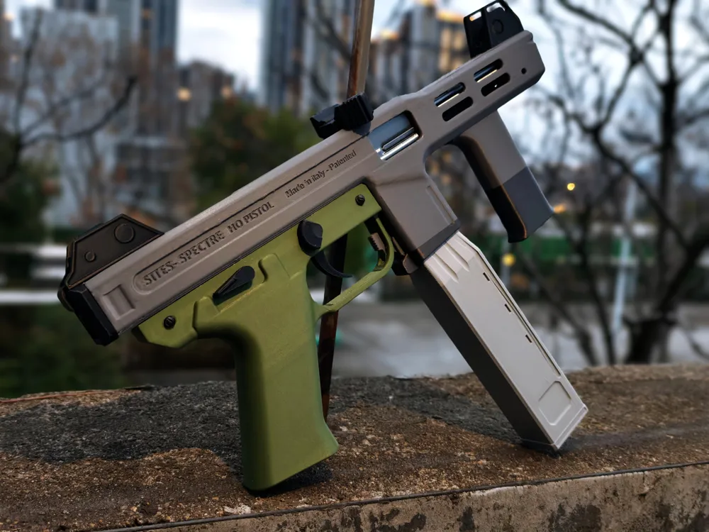 Italian Spectre M4 submachine gun SMG - Free 3D Print Model - MakerWorld