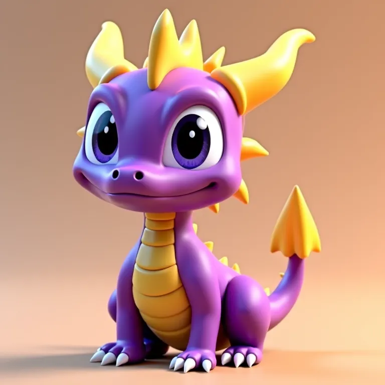 Baby Spyro The Dragon from MakerWorld by Ryan @ TheMajinLab MakerWorld ...