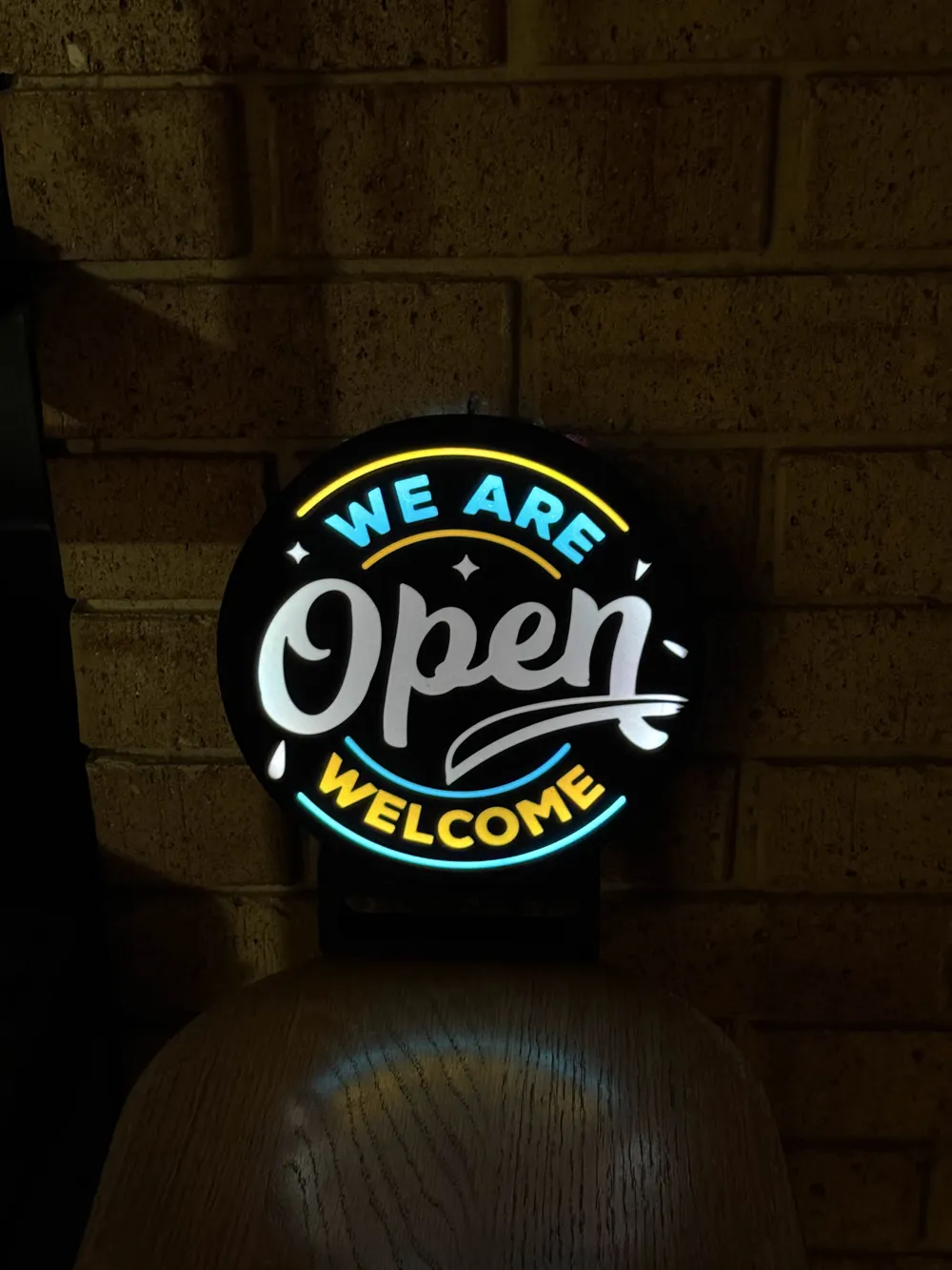 open / welcome light box sign - Free 3D Print Model - MakerWorld