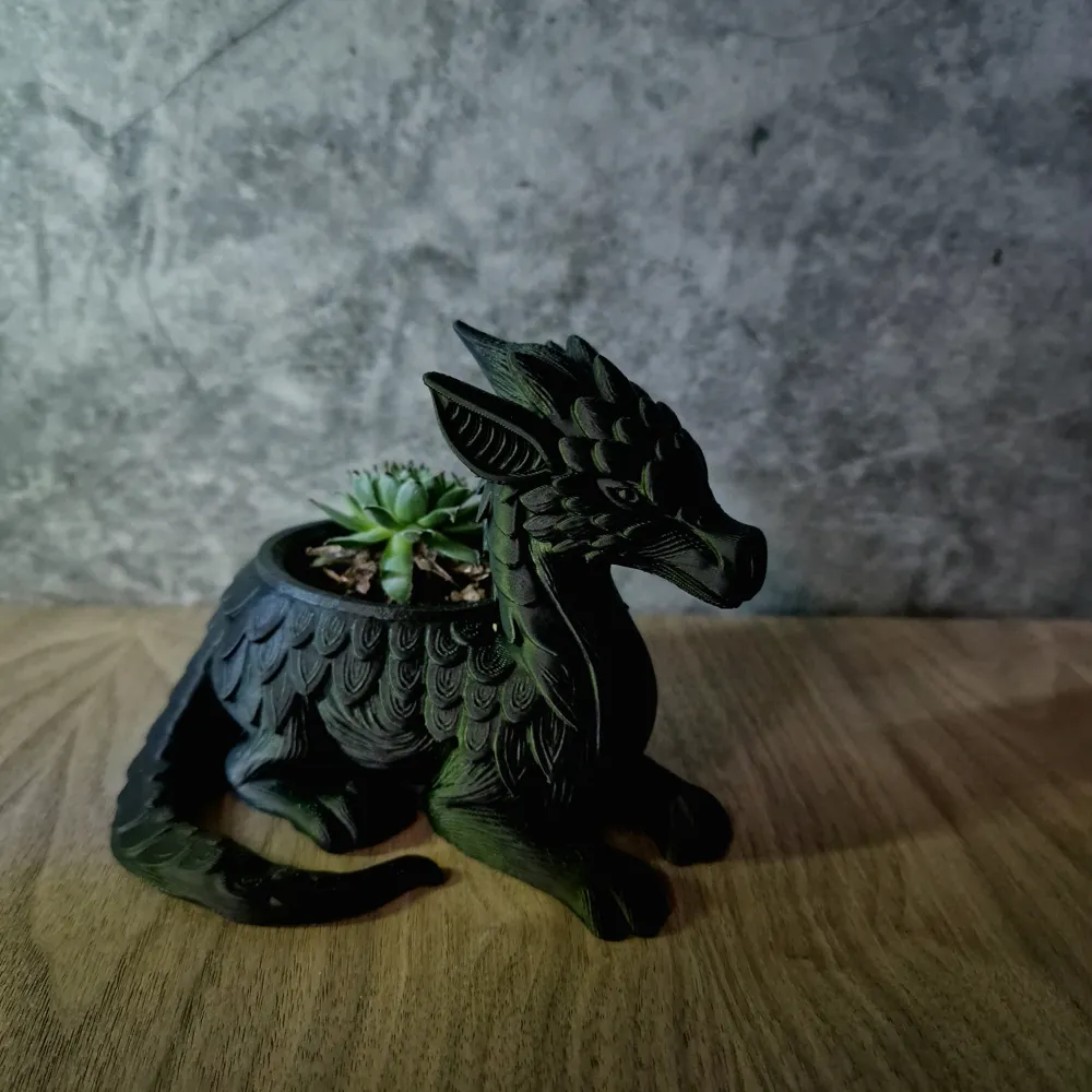 Dragon Planter Pot - Free 3D Print Model - MakerWorld