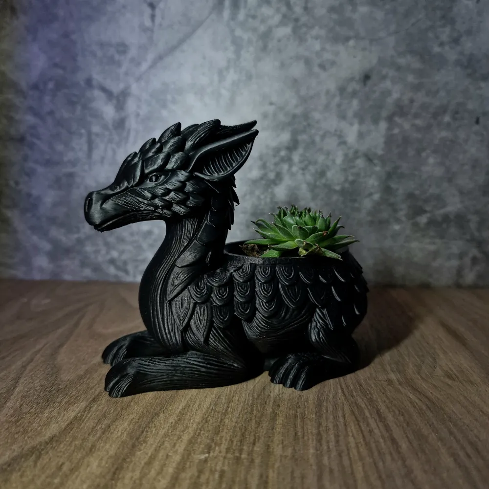Dragon Planter Pot - Free 3D Print Model - MakerWorld