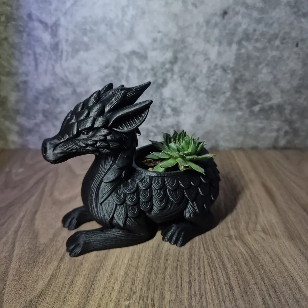 Dragon Planter Pot - Free 3D Print Model - MakerWorld