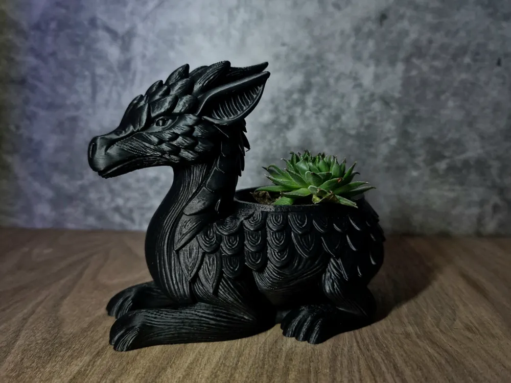 Dragon Planter Pot - Free 3D Print Model - MakerWorld