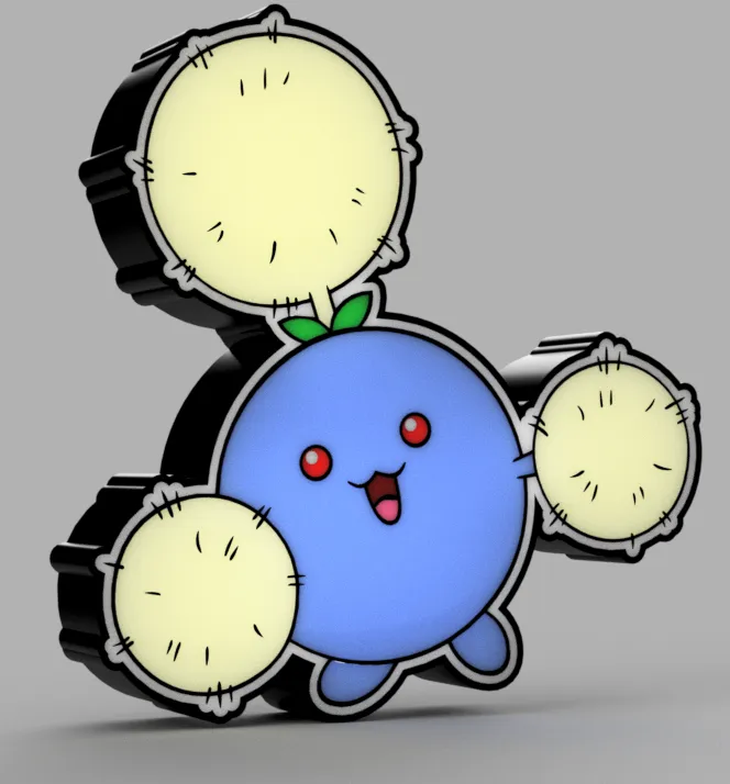 Pokemon - 0189 Jumpluff LED Lamp by BeeTee 3D - MakerWorld