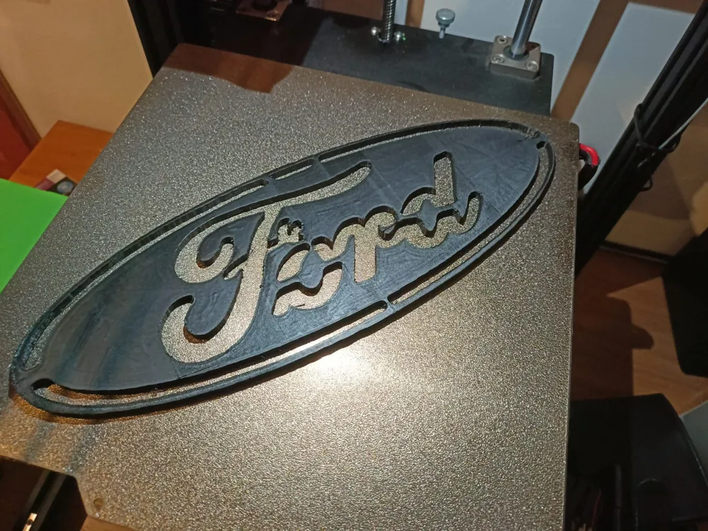 Ford logo - wallart - Free 3D Print Model - MakerWorld