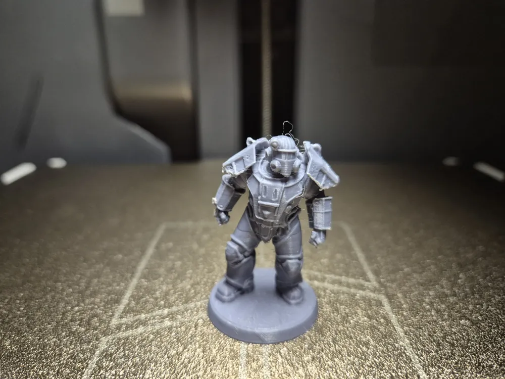 Fallout Union Power Armor Miniature 44mm - Free 3D Print Model - MakerWorld