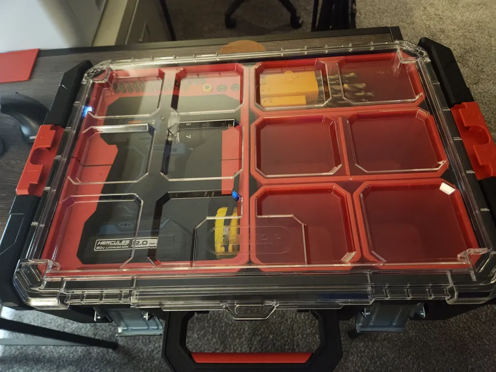 cordless drill insert for Bauer modular toolbox by Kreda - MakerWorld