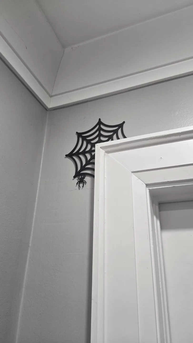 Halloween Door Corner Spiderweb by The Printed Layer - MakerWorld