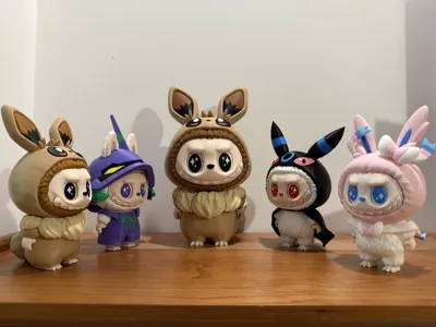 Multi-part Eevee Labubu (No AMS required) by dundun MakerWorld ...