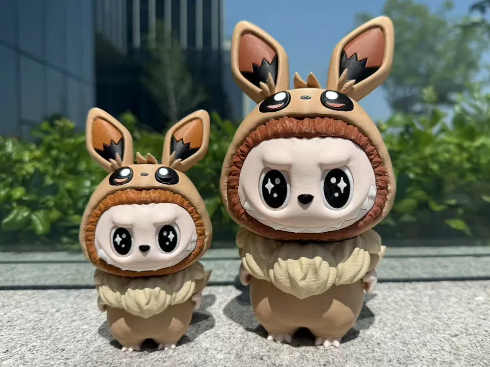 Multi-part Eevee Labubu (No AMS required) by dundun MakerWorld ...