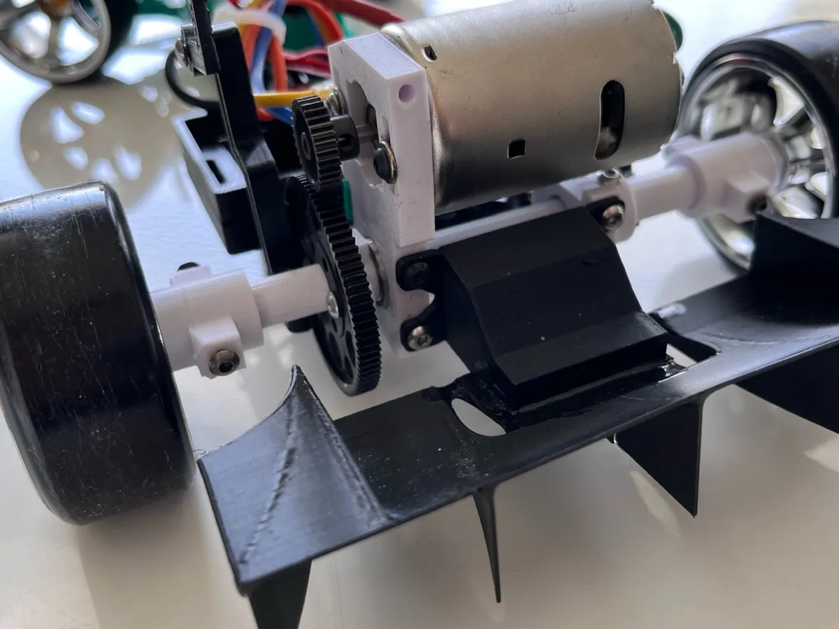 Arrière de voiture RC drift avec moteur 540 pour voiture RDD1 - Modèle ...