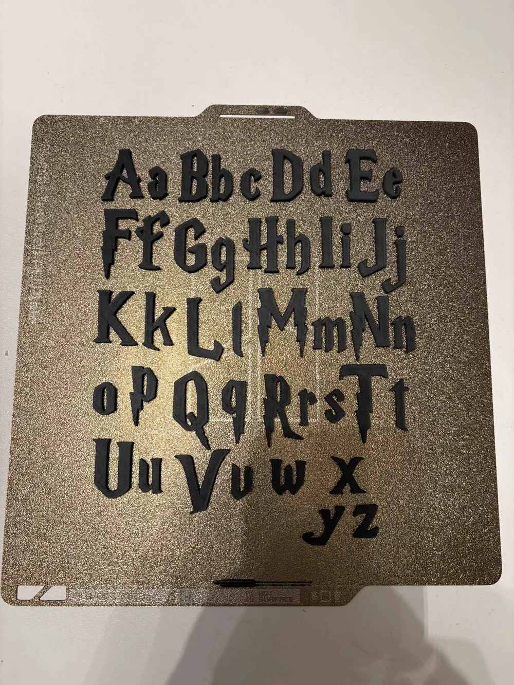 Harry potter alphabet (letters) - Free 3D Print Model - MakerWorld