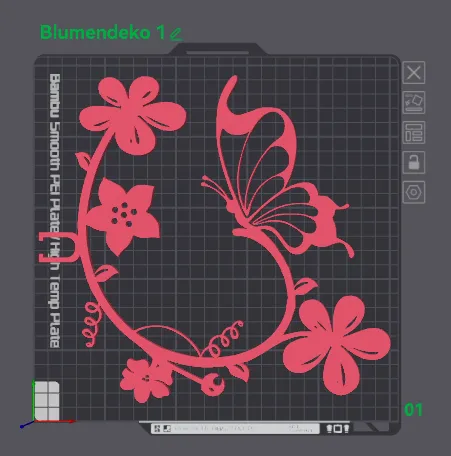 Flower Decoration P1S Printer by CaroxDesign - MakerWorld