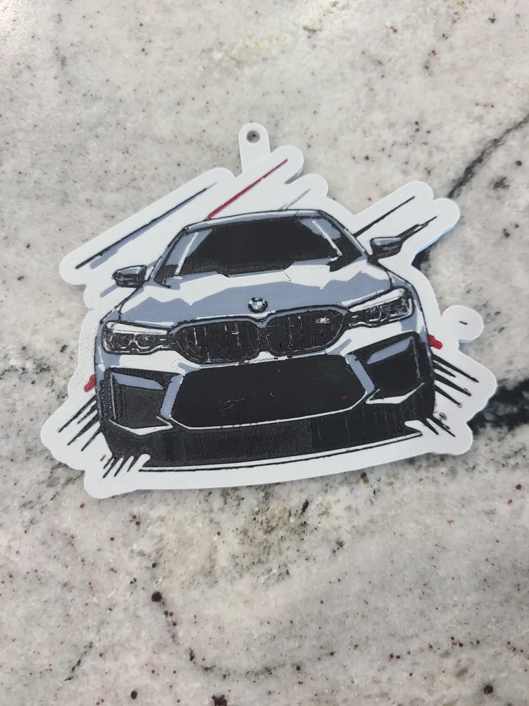 BMW M5 keychain - Free 3D Print Model - MakerWorld