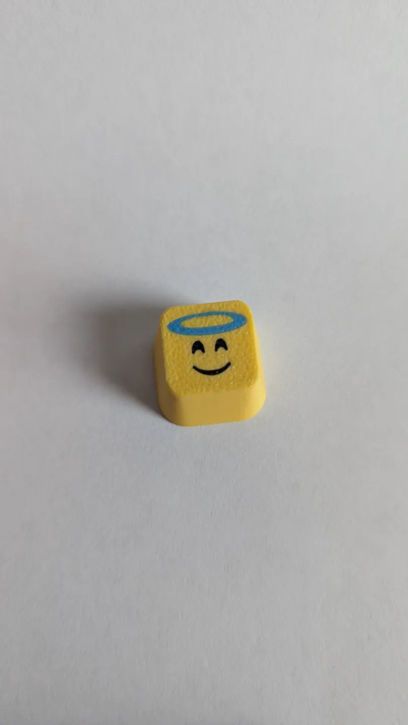 Angel Emoji Keycap - Free 3D Print Model - MakerWorld