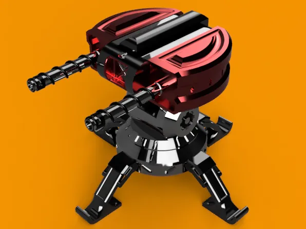 Turret, Torbjorn overwatch, gun, by Christian.C8 - MakerWorld