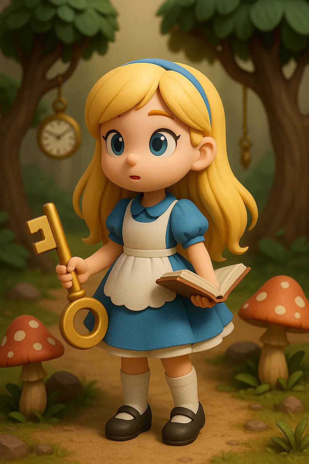 Alice and the Enchanted Key by Neoflix3d MakerWorld: Download Free 3D ...