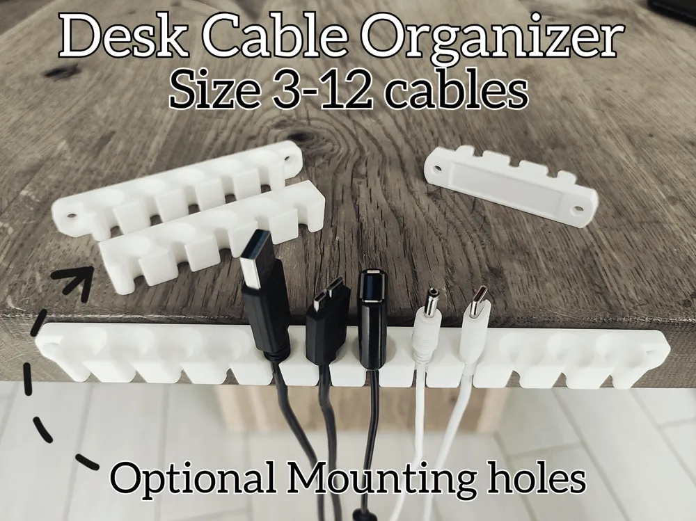 Desk Cable Organizer - Simple efficient by BamBam Design - MakerWorld