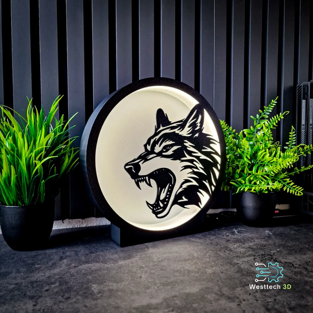 Lámpara LED Lobo por Westtech 3D MakerWorld: Descarga Modelos 3D Gratuitos