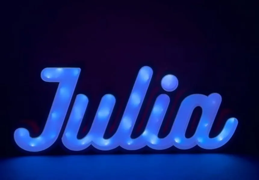 Julia LED Sign by Predax MakerWorld: Download Free 3D Models