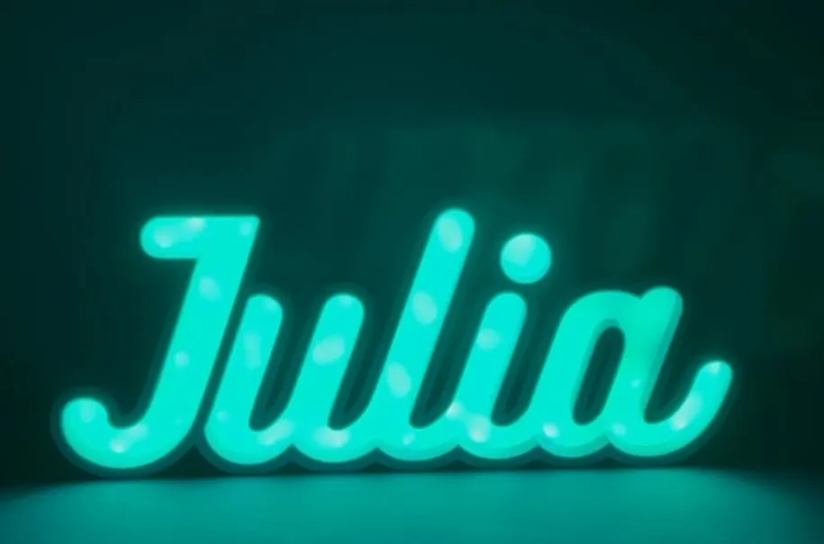 Julia LED Sign by Predax MakerWorld: Download Free 3D Models