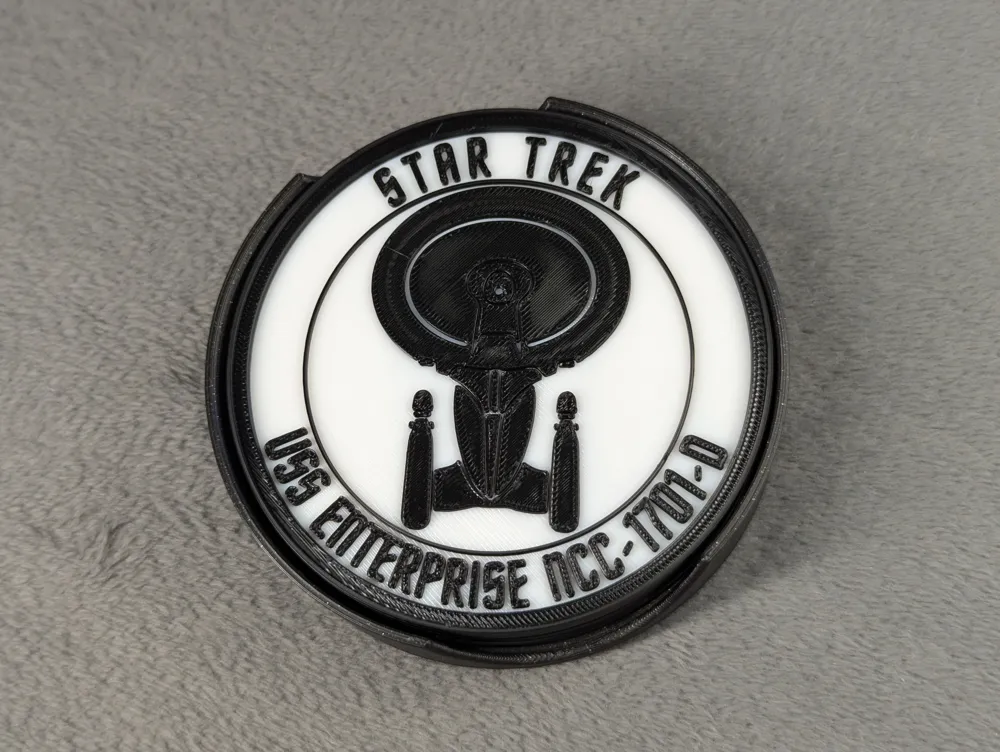 Star Trek 3D Stackable Coaster Ships Set - A - Free 3D Print Model ...