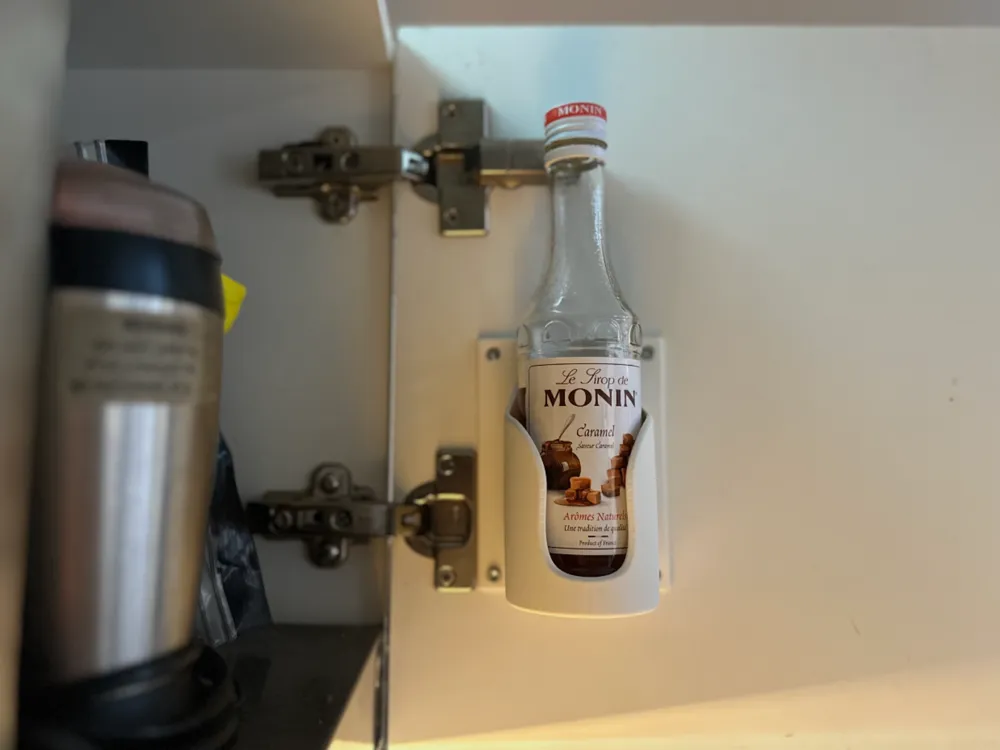 Bottle Holder (60mm Inner Diameter) – Wall Mount - Free 3D Print Model ...