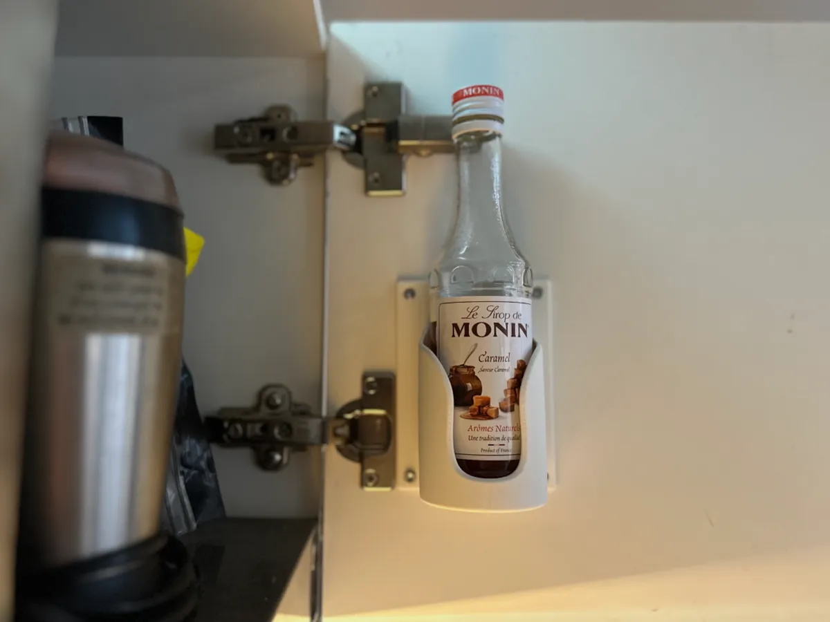 Bottle Holder (60mm Inner Diameter) – Wall Mount - Free 3D Print Model ...