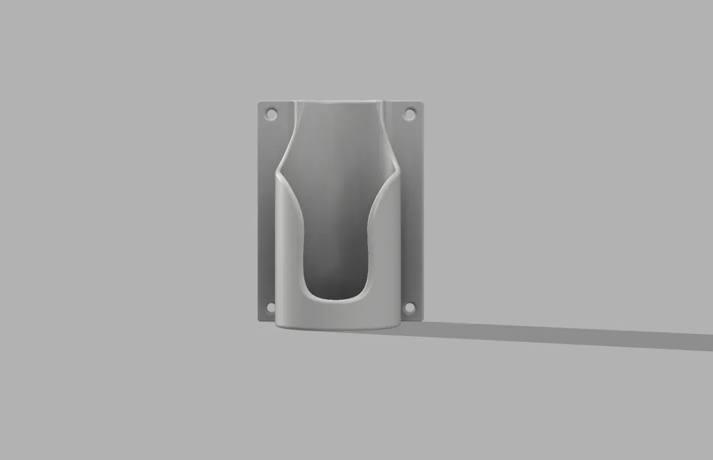 Bottle Holder (60mm Inner Diameter) – Wall Mount - Free 3D Print Model ...