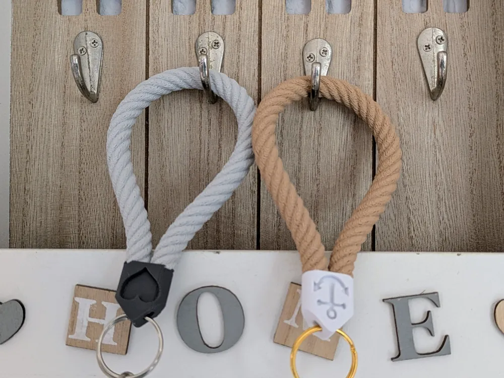 Schlüsselanhänger Seil (Anker & Herz) von lov3d MakerWorld: Kostenlose ...
