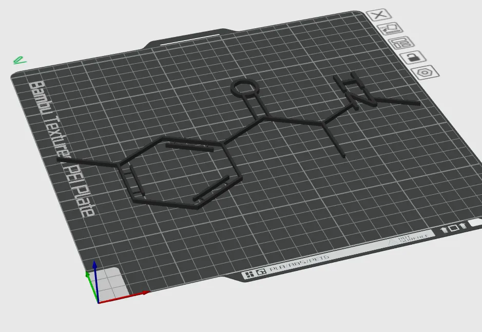 3MMC Molecule Structure (3-Methylmethcathinone) by nijssels - MakerWorld