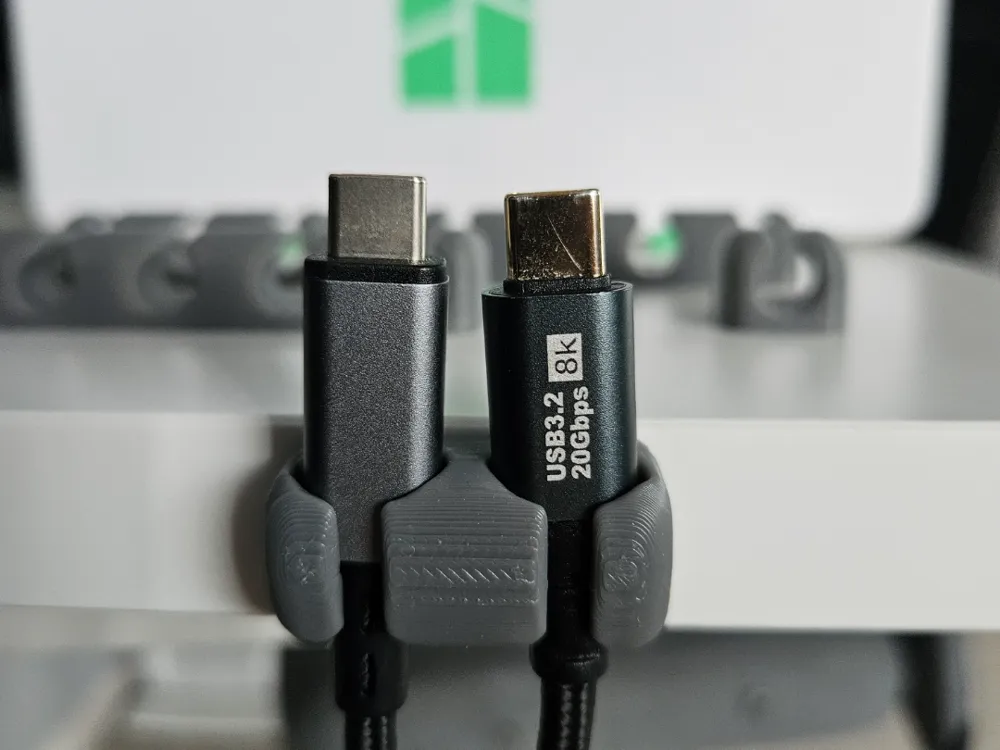 USB C cable holder by Sanguiss MakerWorld: Download Free 3D Models