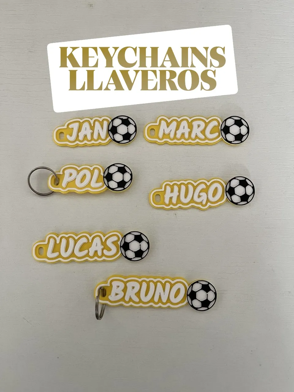 FOOTBALL KEYCHAINS NAMES - Free 3D Print Model - MakerWorld