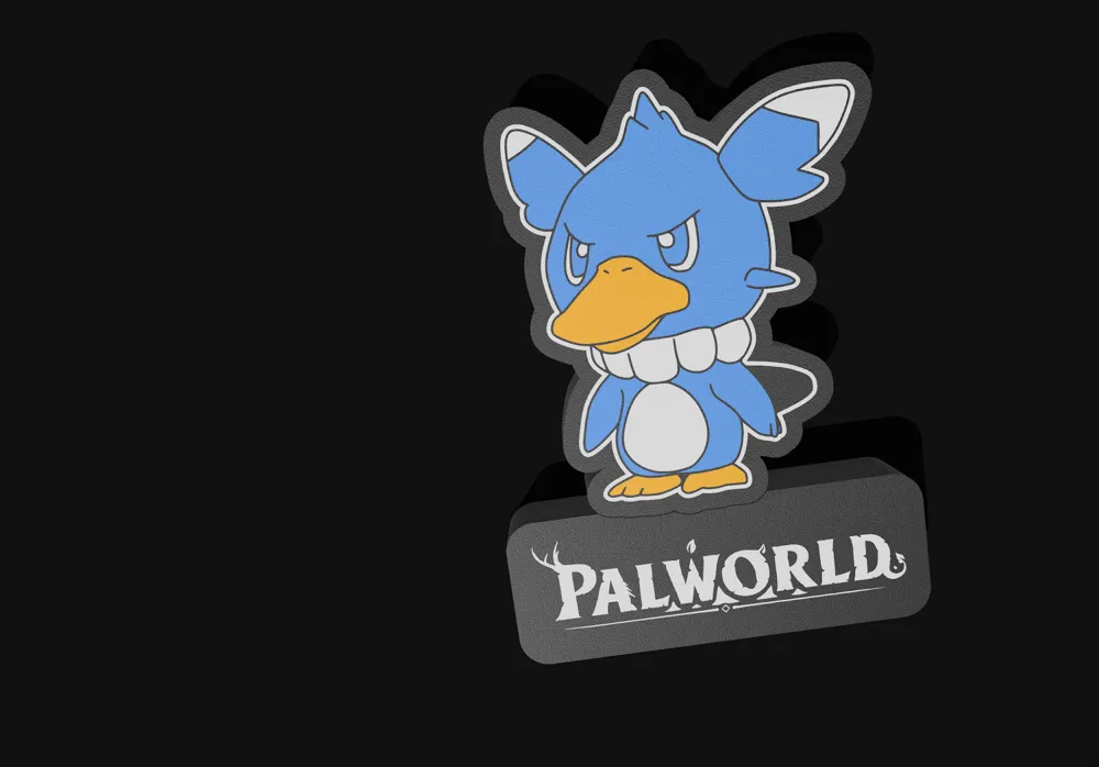 Palworld led lamp FUACK by Smart3d by Gabriel Gomes - MakerWorld