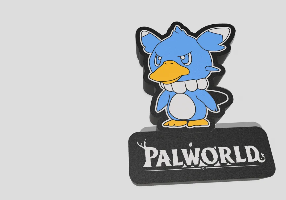Palworld led lamp FUACK by Smart3d by Gabriel Gomes - MakerWorld