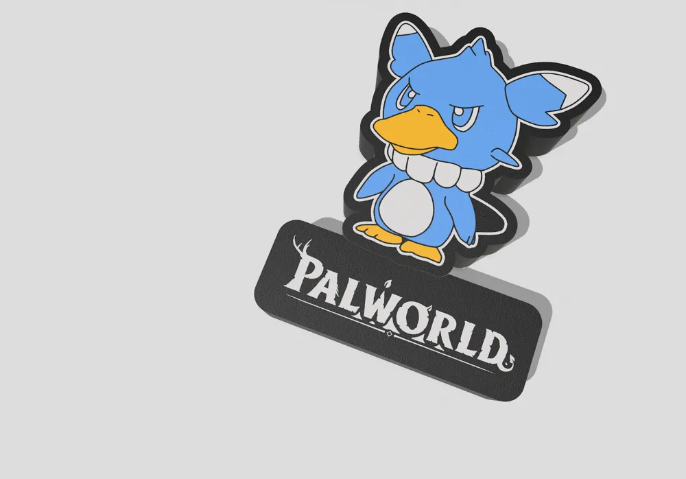 Palworld led lamp FUACK by Smart3d by Gabriel Gomes - MakerWorld
