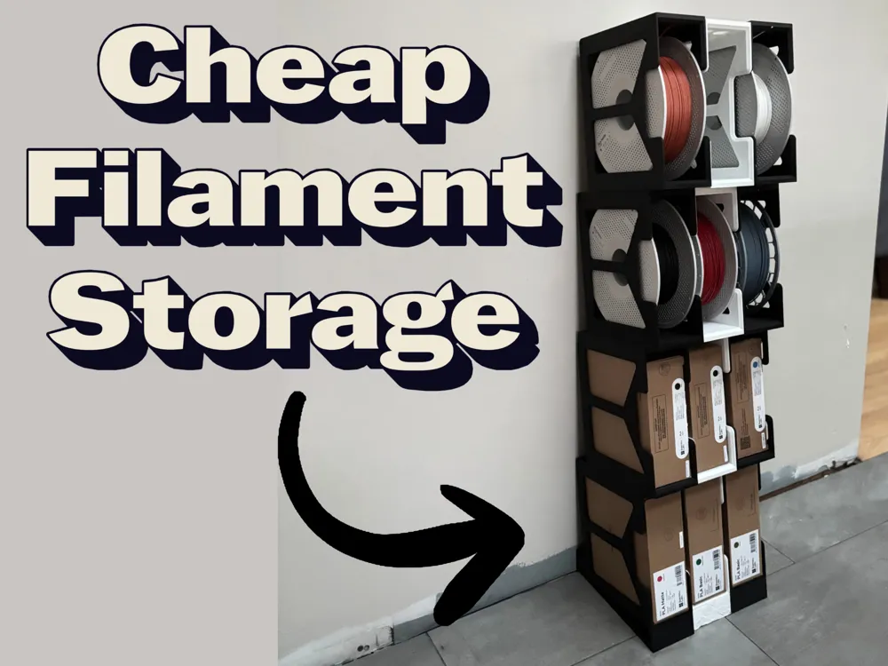 Cheap Filament Storage by GraysonTidbury MakerWorld: Download Free 3D ...