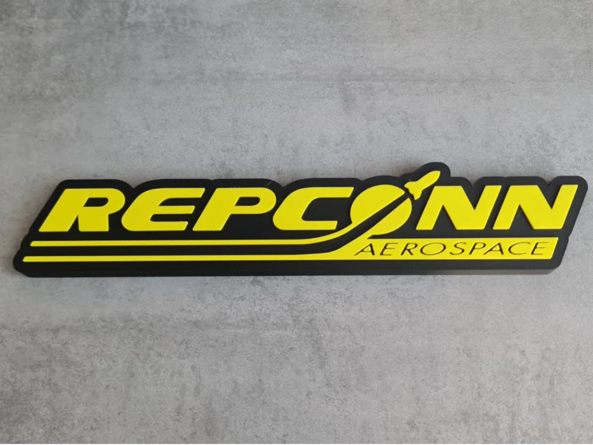Repconn Fallout Logo / Sign - Free 3D Print Model - MakerWorld