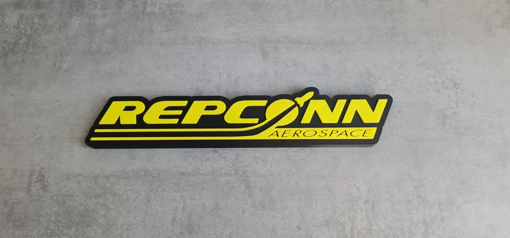 Repconn Fallout Logo / Sign - Free 3D Print Model - MakerWorld