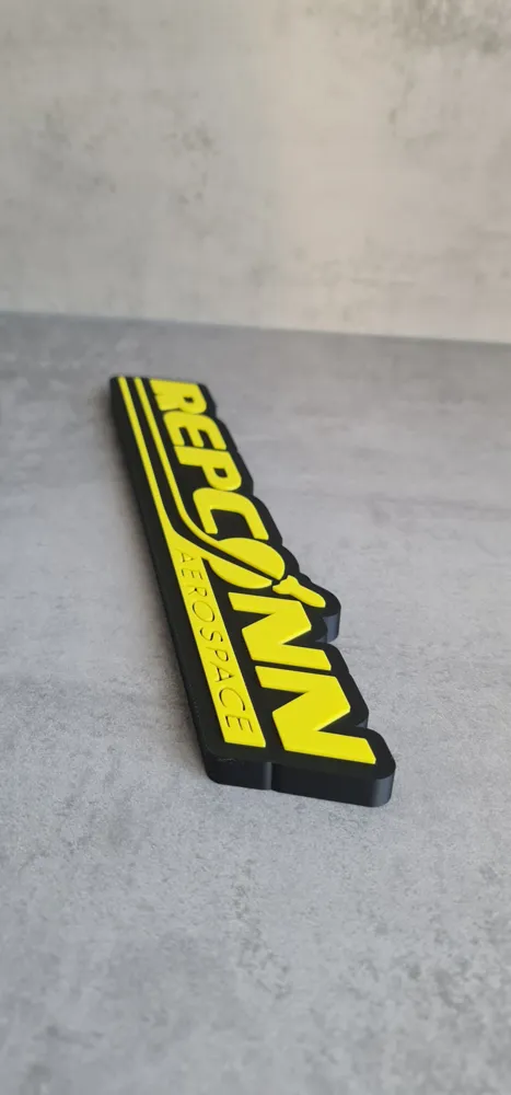 Repconn Fallout Logo / Sign - Free 3D Print Model - MakerWorld