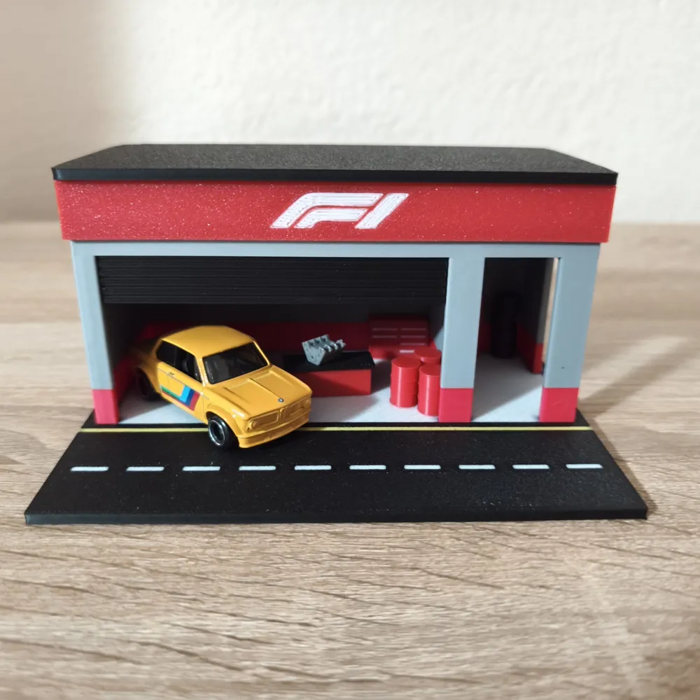 F1 Garage / Pit Stop Diorama / HotWheels Formula 1 by Moria3DPStudio ...
