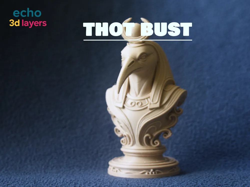 Thot bust by Echo 3D Layers MakerWorld: Download Free 3D Models