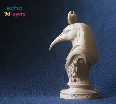 Thot bust by Echo 3D Layers MakerWorld: Download Free 3D Models