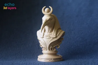 Thot bust by Echo 3D Layers MakerWorld: Download Free 3D Models