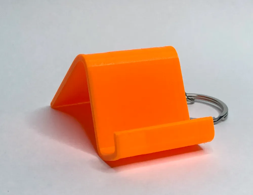 Simple Phone Stand Keychain – Quick & Functional - Free 3D Print Model ...
