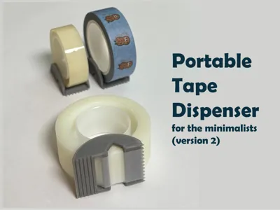 tape dispenser 3d print model download - MakerWorld