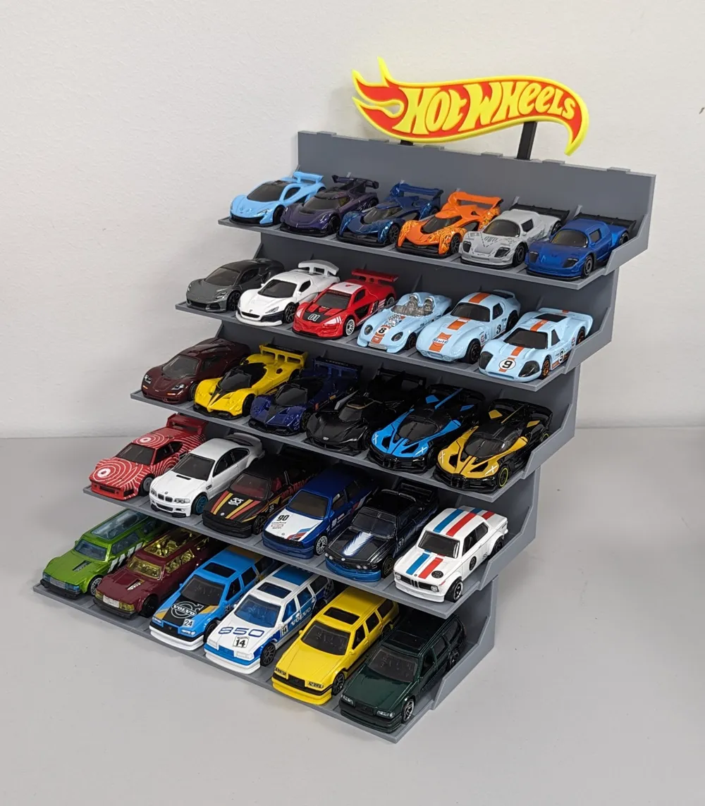 Hot Wheels Display Garage 5 Tier Frame Remixed by AyAyRon - MakerWorld